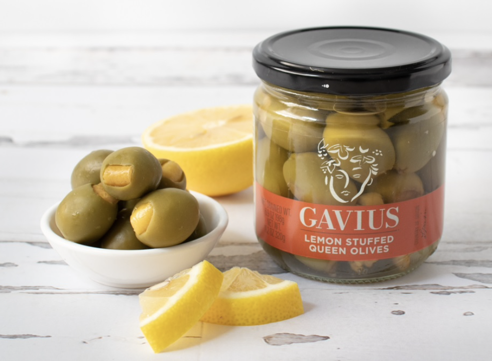 Gavius Lemon Stuffed Queen Olives | 30A Olive Oil Co.